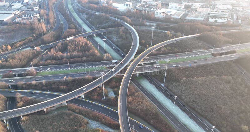 Complex Traffic Intersection Roundabout. Symbolic for Choice, Direction ...