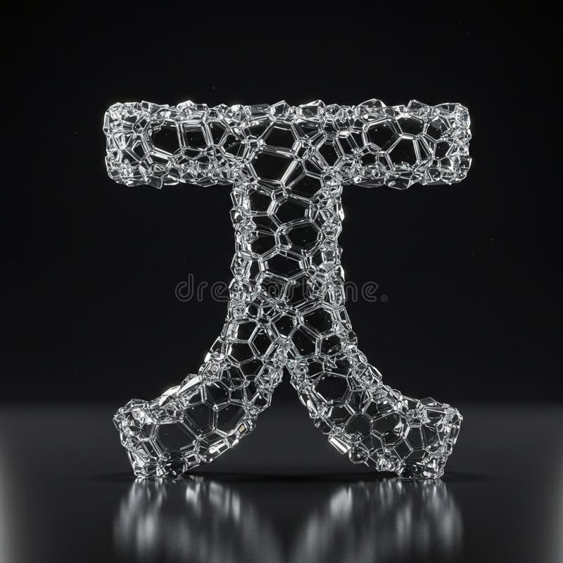 A Complex, Transparent Structure Resembling a Greek Letter Pi ...