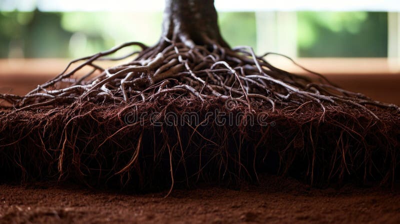 Complex Tree Roots Spread Underground in Rich Soil Stock Photo - Image ...