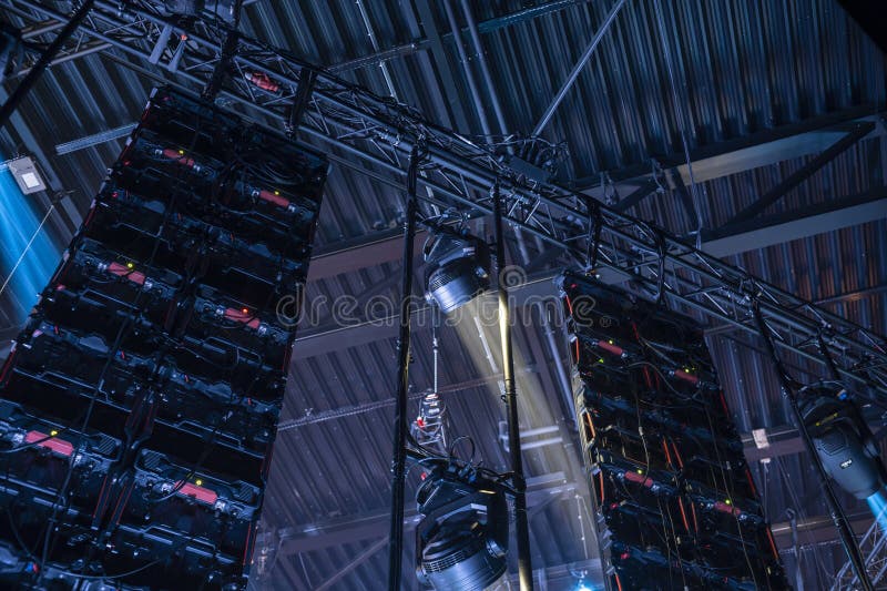 Complex Truss System stock image. Image of gear, fixture - 394274483