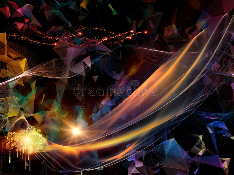 Complex Virtual World stock illustration. Illustration of isolated ...