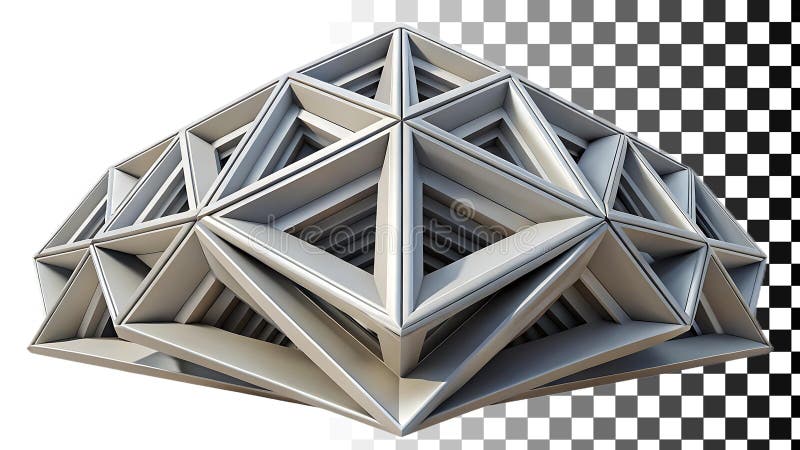 Complex White Geometric Framework Structure Triangular Png Transparent ...