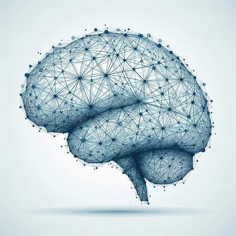 Complex Wire Brain for Tech Illustration Stock Illustration ...