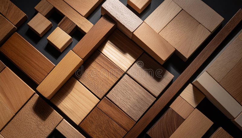 A Complex Wooden Puzzle Pattern Showcasing the Intricacies of Design ...