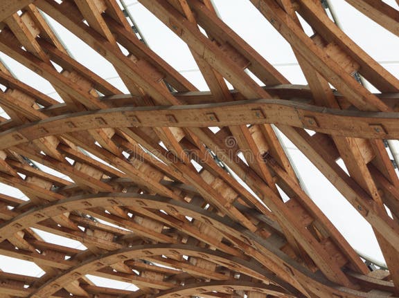 A Complex Wooden Structure - Nice Peace of Engineering Stock Photo ...