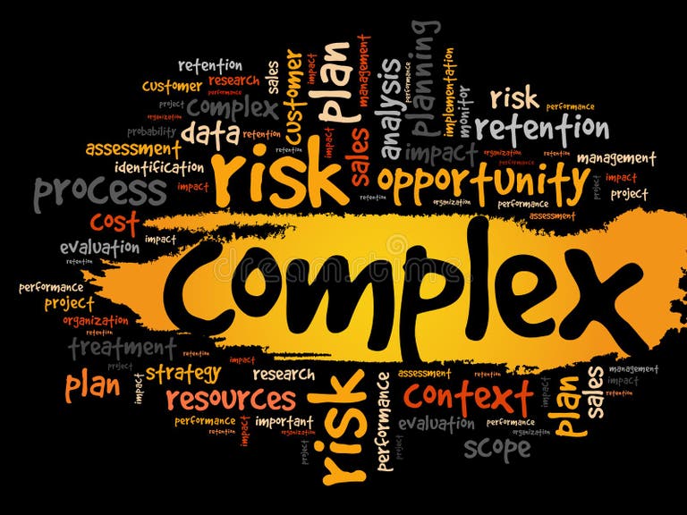 Complex word cloud stock illustration. Illustration of complex - 200094861