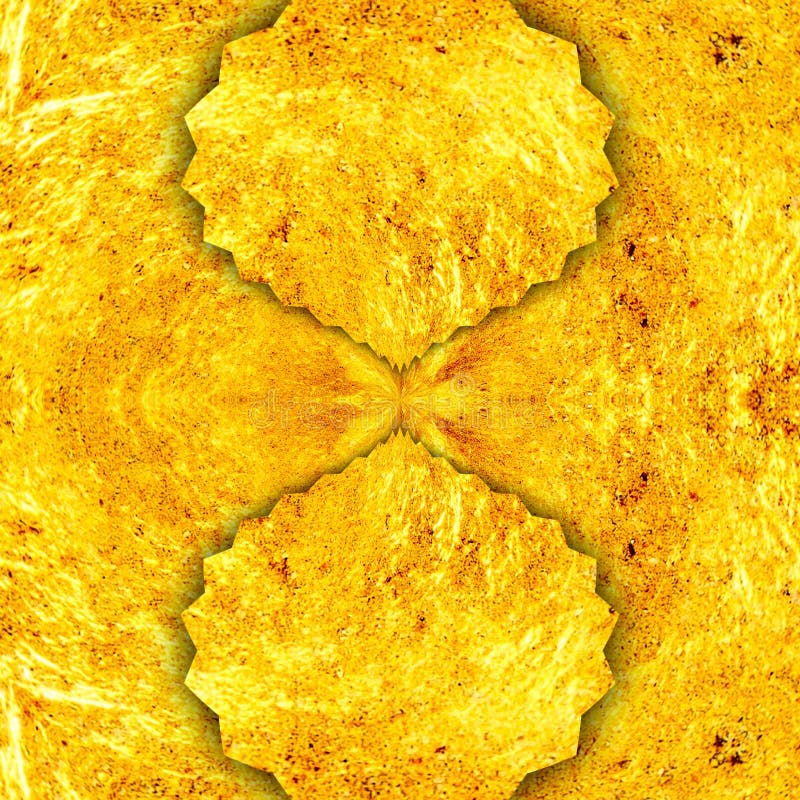 Complex Yellow Gold Abstract Art Background Stock Illustration ...