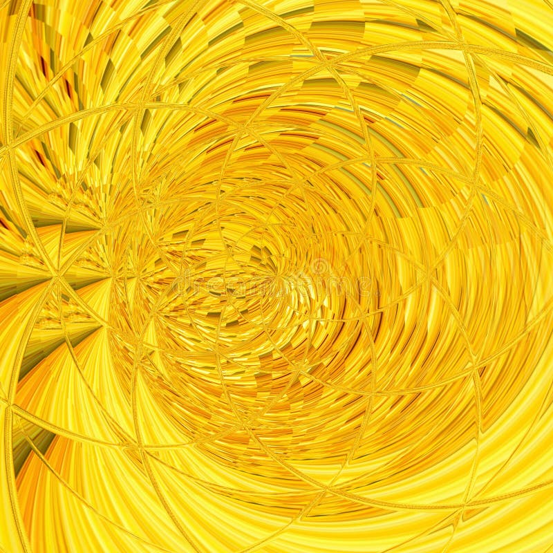 Complex Yellow Gold Abstract Art Background Stock Illustration ...