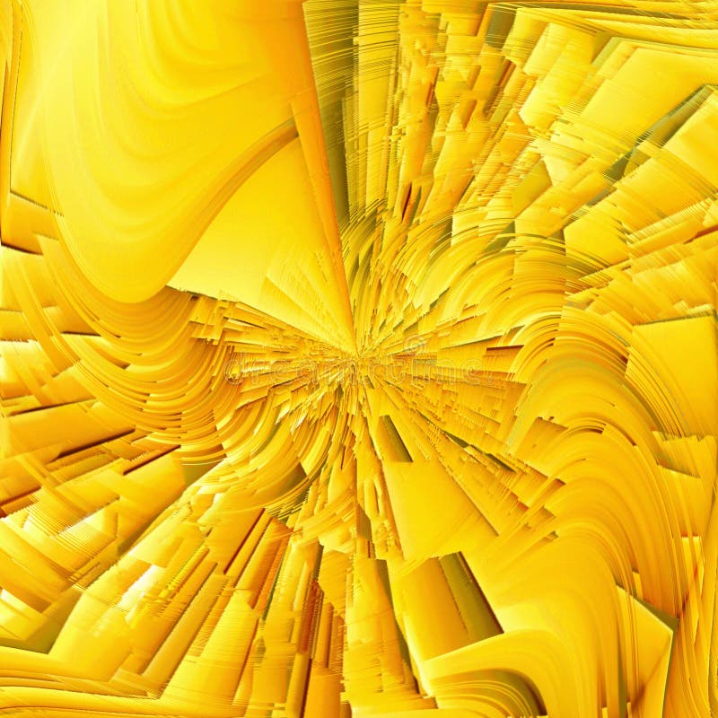 Complex Yellow Gold Abstract Art Background Stock Illustration ...
