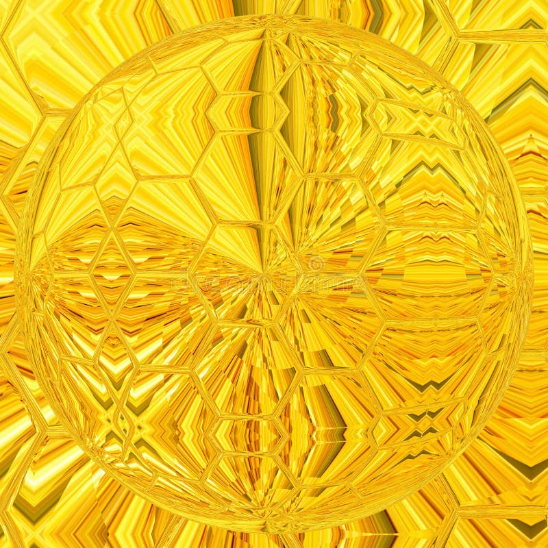Complex Yellow Gold Abstract Art Background Stock Illustration ...