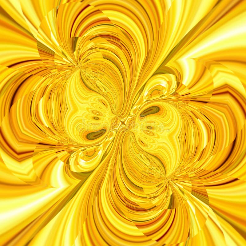 Complex Yellow Gold Abstract Art Background Stock Illustration ...