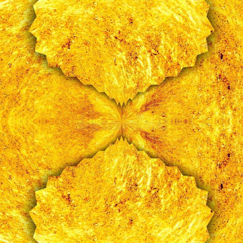 Complex Yellow Gold Abstract Art Background Stock Illustration ...