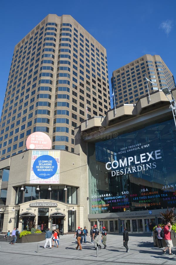 Complexe Desjardins foto de archivo editorial. Imagen de situado - 77515133