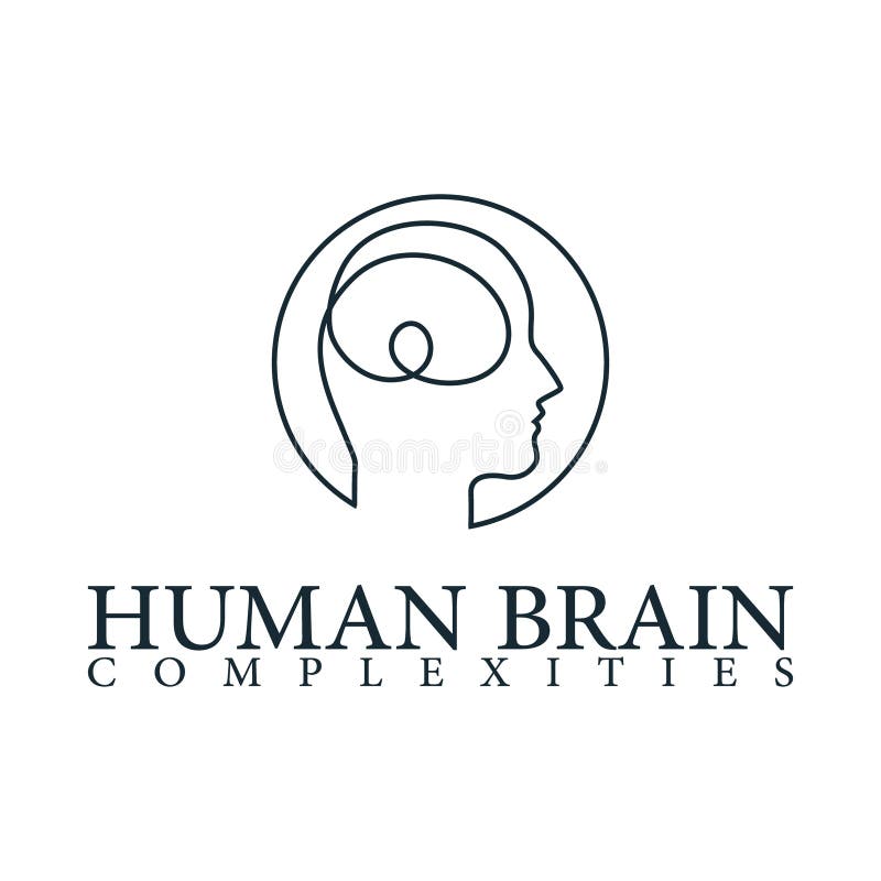 Complexities of Human Brain Logo Stock Illustration - Illustration of ...