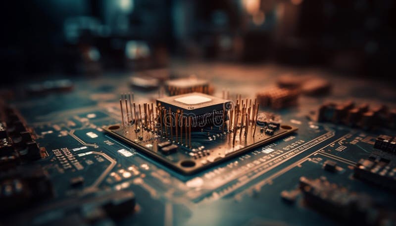 Complexity of Computer Equipment Circuit Board, CPU, Capacitor ...