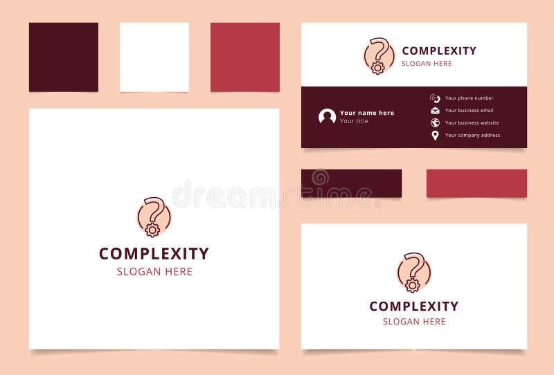 Complexity Logo Design with Editable Slogan. Branding Book and Business ...
