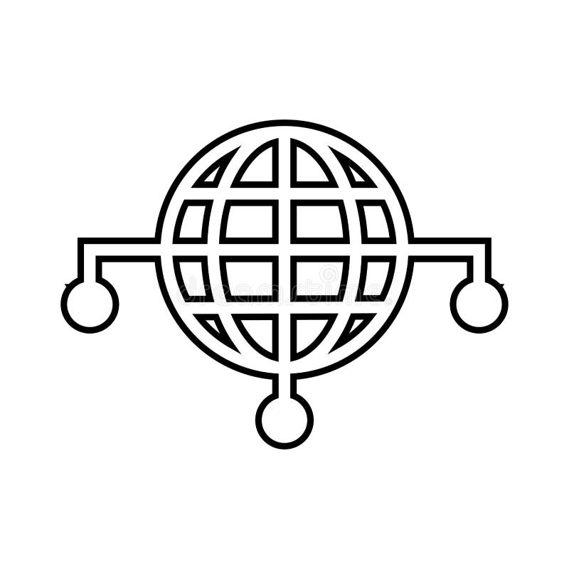 Complexity, Network, Big Data Line Icon. Outline Vector Stock ...