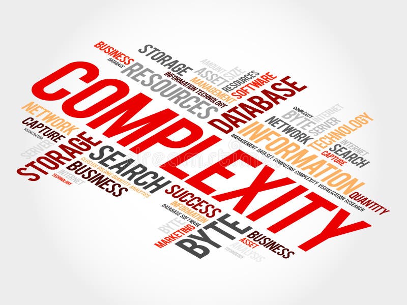 Complexity word cloud stock illustration. Illustration of choice ...