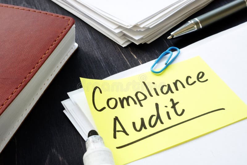 Compliance Audit Concept. Stack of Papers in Office Stock Photo - Image ...