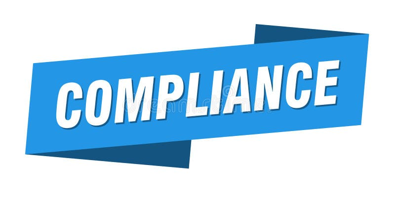 Compliance Banner. Compliance Speech Bubble Label Set Stock Vector ...