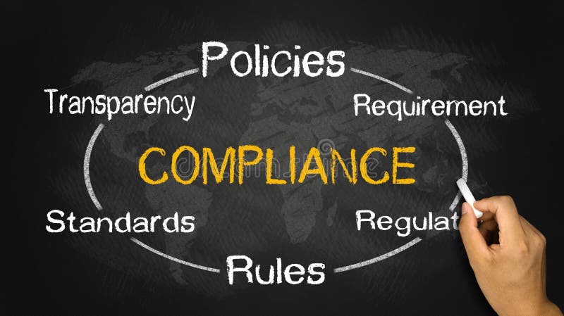 Banner compliance concept stock illustration. Illustration of operation ...