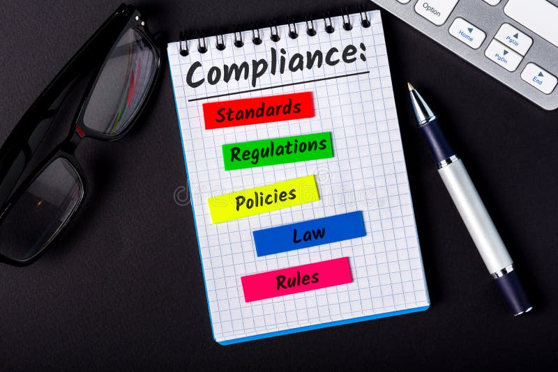 Compliance Concept, Components of Compliance Policies at Notepad at ...