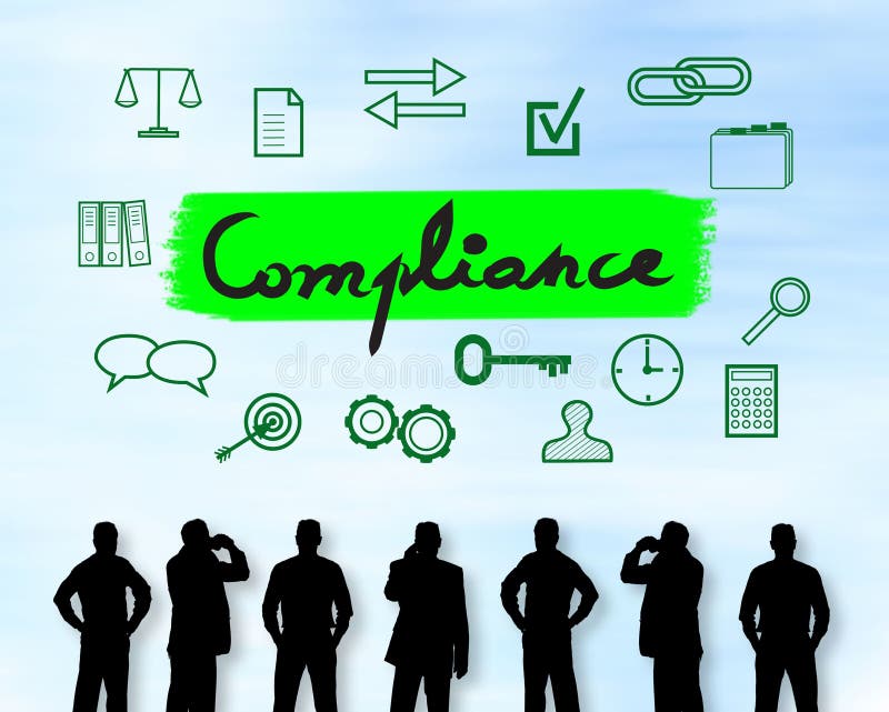 Compliance Concept on a Wall Stock Image - Image of regulatory, risk ...