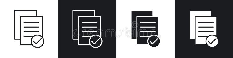 Compliance document icon stock vector. Illustration of qualify - 341334434