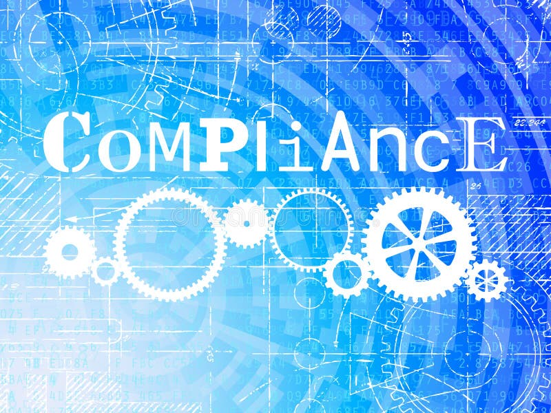 Blue tech background stock illustration. Illustration of electric ...