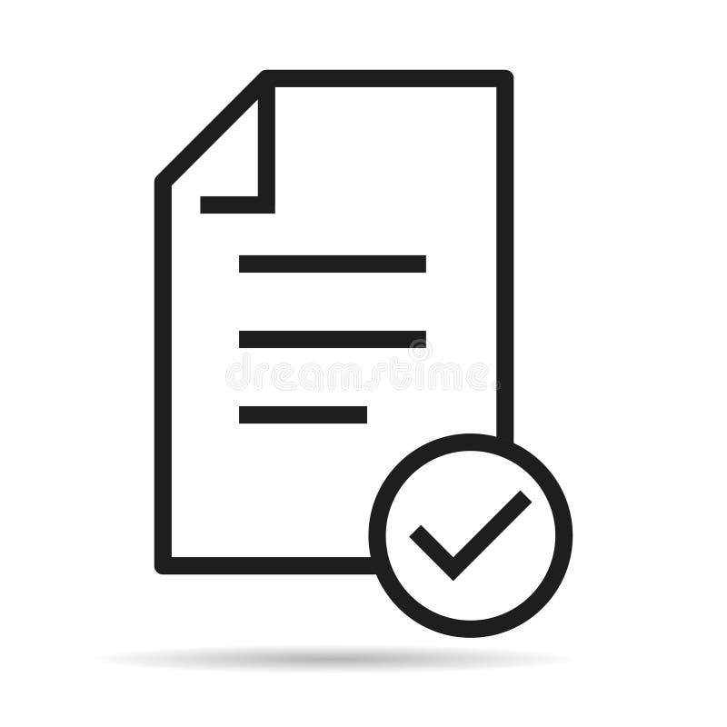 In Compliance Icon Shadow Sign, Company Passed Inspection Symbol ...