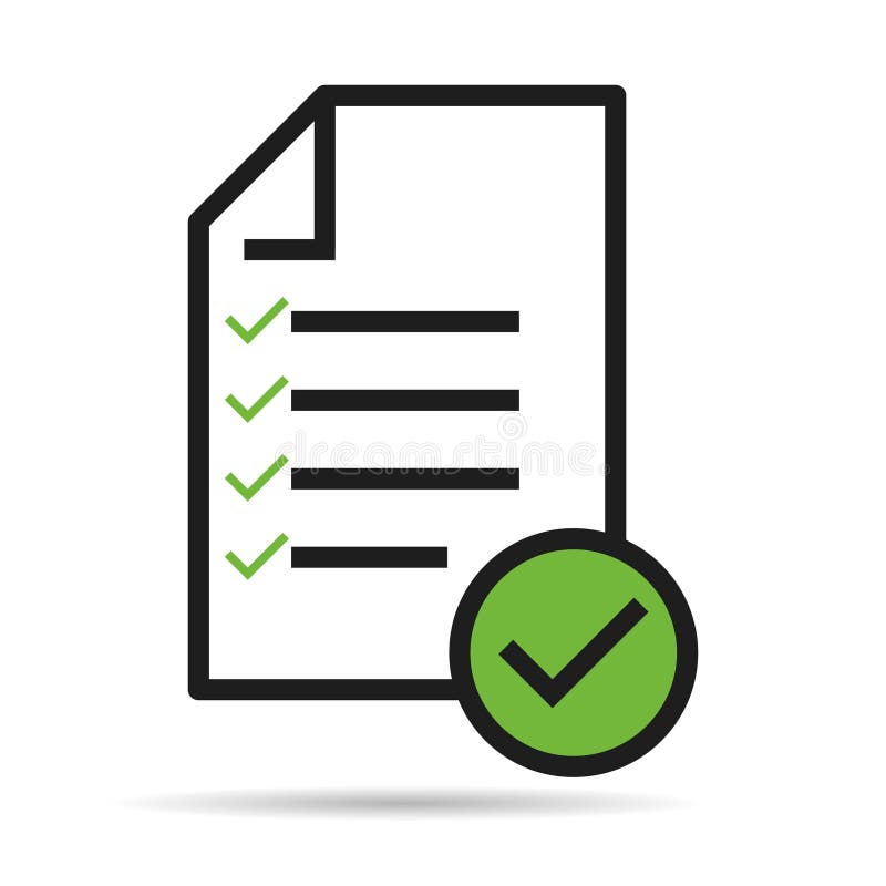 In Compliance Icon Shadow Sign, Company Passed Inspection Symbol ...