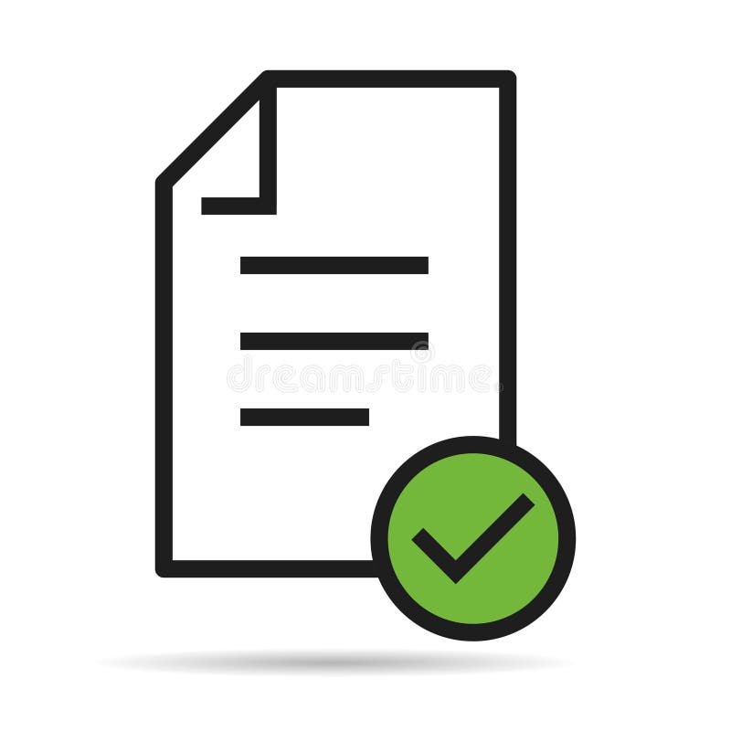 In Compliance Icon Shadow Sign, Company Passed Inspection Symbol ...