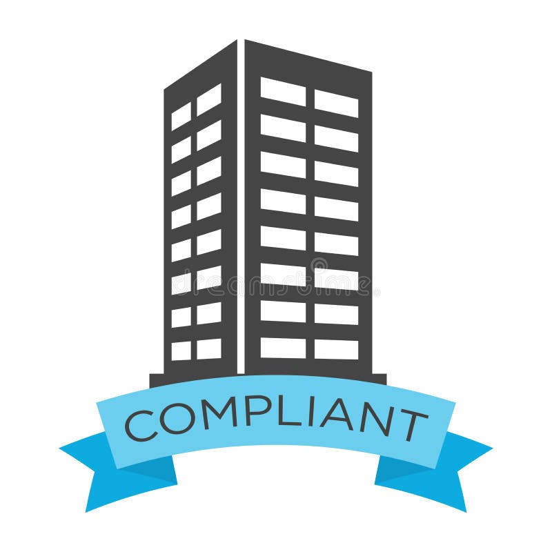 In Compliance - Icon Set that Shows a Company Passed Inspection Stock ...