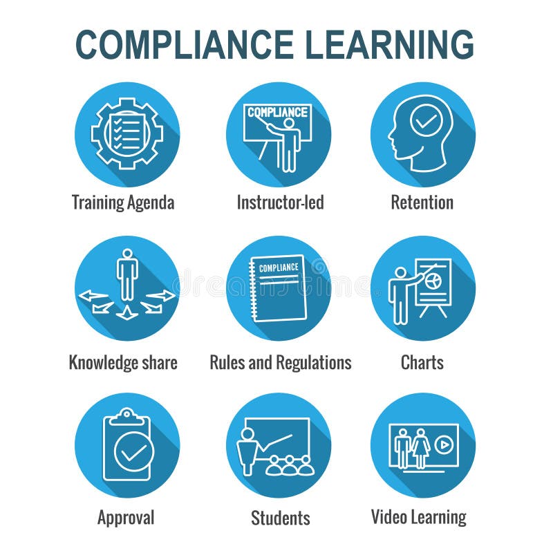 Compliance Instruction - Testing Icons with Instructor Teaching Worker ...