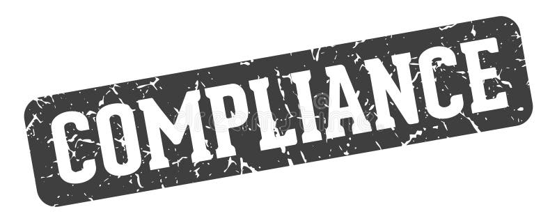 Compliance Rectangular Sign. Compliance Stamp Stock Vector ...