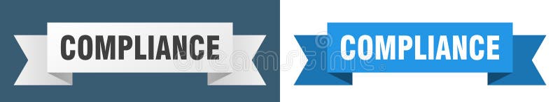 Compliance Ribbon. Compliance Isolated Paper Sign. Banner Stock Vector ...