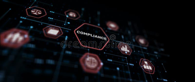 Compliance Rules Law Business Technology Concept Abstract Background ...