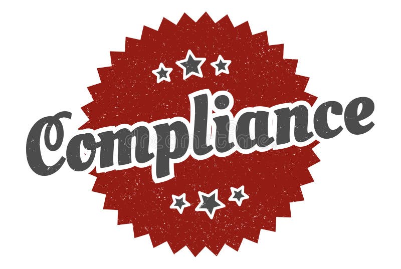 Compliance Sign. Compliance Vintage Retro Label Stock Vector ...