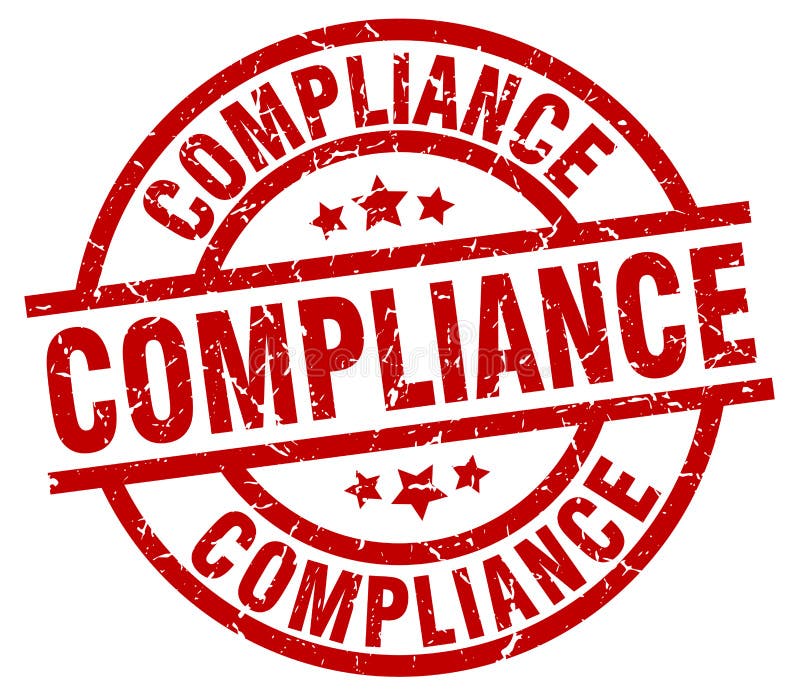 Compliance stamp stock vector. Illustration of background - 122423537