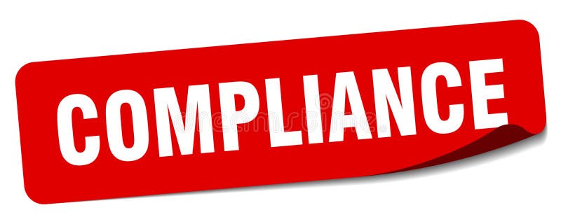 Compliance Sticker. Compliance Sign on Transparent Background Stock ...