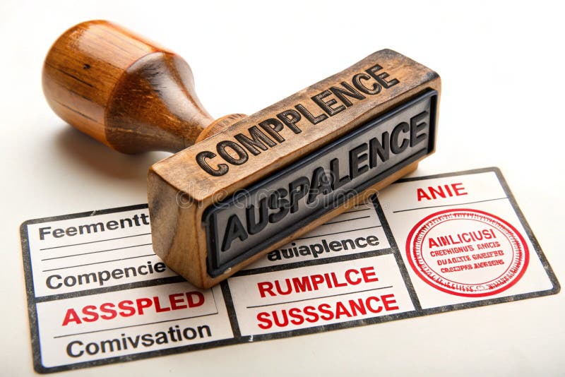 Compliance Verified: Audit and Rating Feedback Stamp Stock Illustration ...