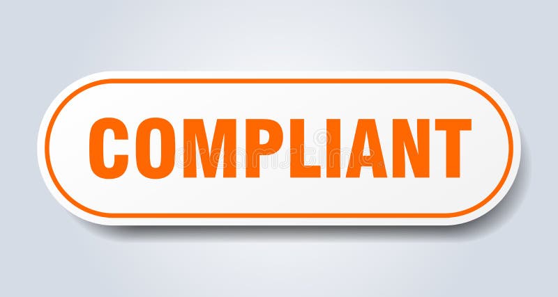 Compliant Sticker Stock Illustrations – 234 Compliant Sticker Stock ...