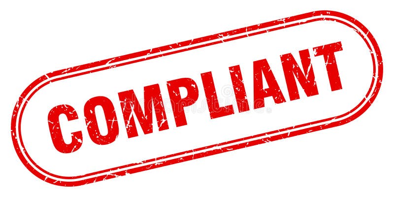 Compliant Stamp. Compliant Label. Round Grunge Sign Stock Vector ...