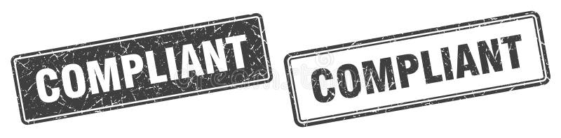 Compliant Stamp Set. Compliant Square Grunge Sign Stock Vector ...