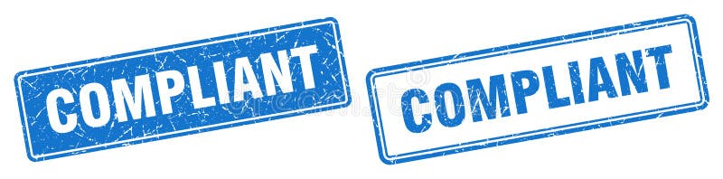 Compliant Stamp Set. Compliant Square Grunge Sign Stock Vector ...
