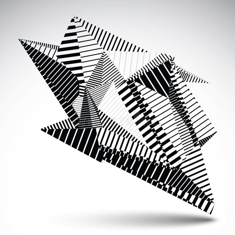 Complicated Contrast Eps8 Figure Constructed from Triangles with Stock ...