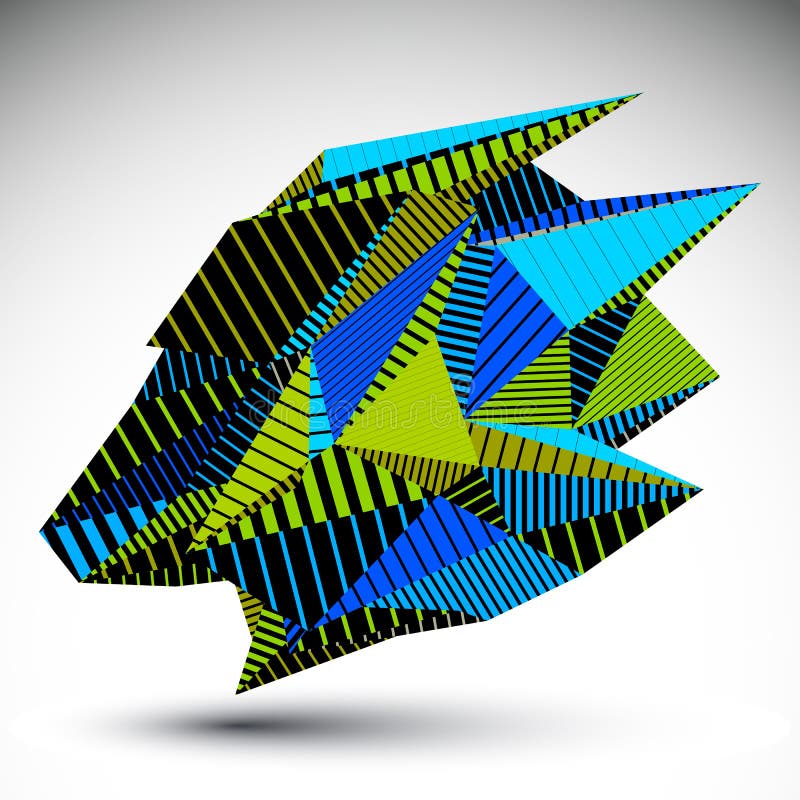 Complicated Contrast Eps8 Figure Constructed from Triangles with Stock ...
