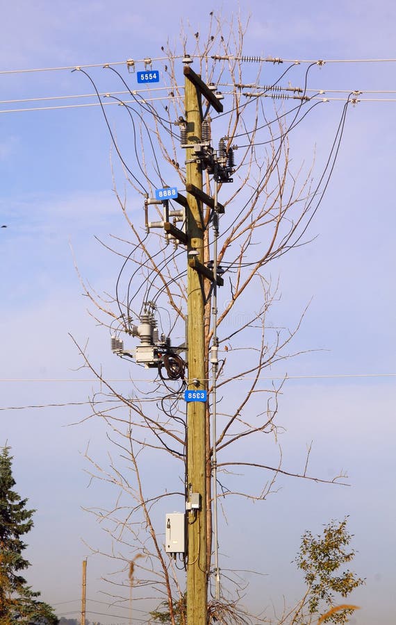 Complicated Electrical Grid Stock Image - Image of optical, pole: 58494135