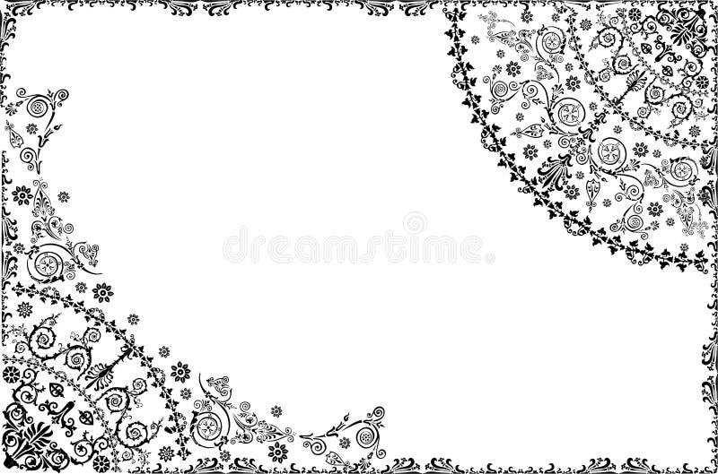 Complicated Flower Black Decoration Stock Vector - Illustration of ...