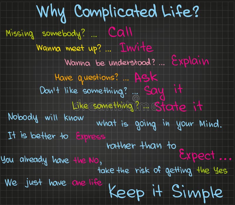 Complicated life stock vector. Illustration of motivation - 42990756